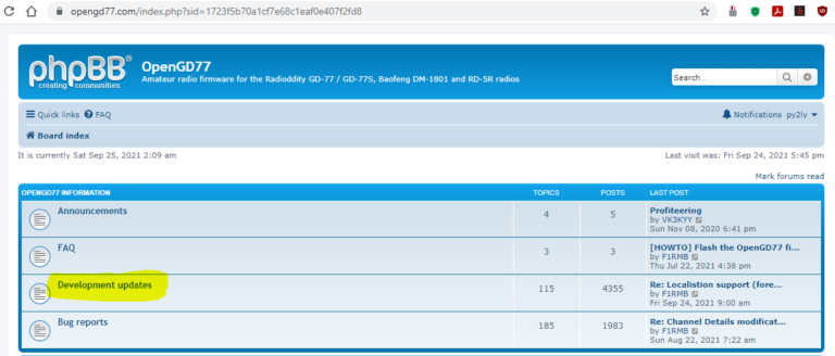 Satélite com OpenGD77 – BrandMeister Brasil